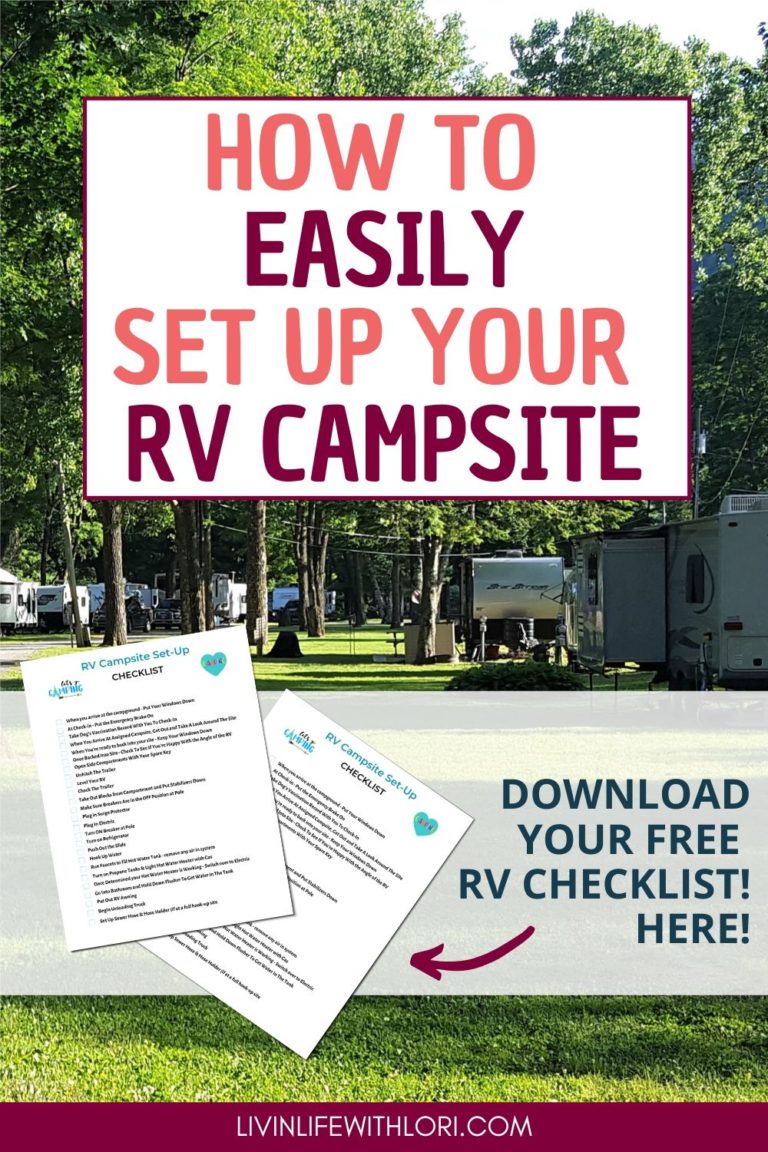 How To Easily Set Up Your RV Campsite| Livin' Life With Lori