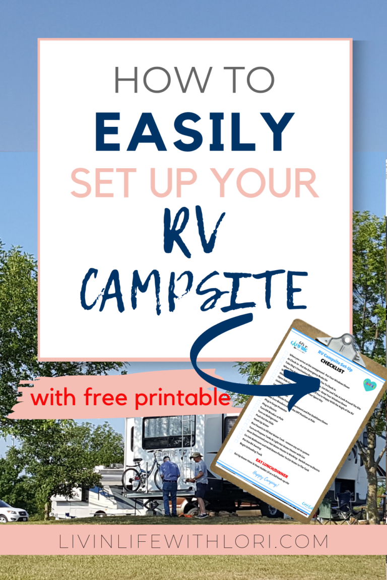 How To Easily Set Up Your RV Campsite| Livin' Life With Lori