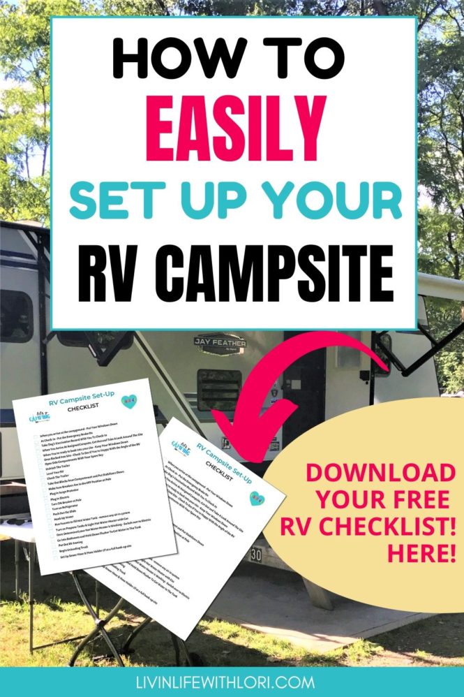 How To Easily Set Up Your RV Campsite| Livin' Life With Lori