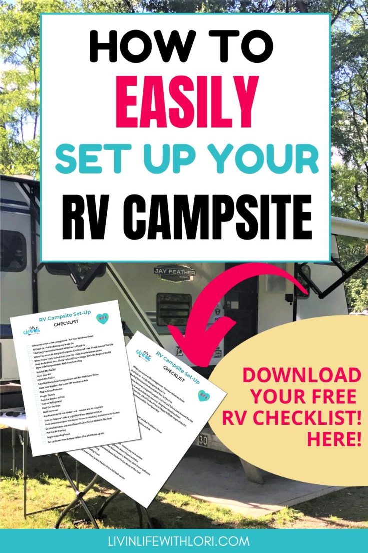 How To Easily Set Up Your RV Campsite| Livin' Life With Lori