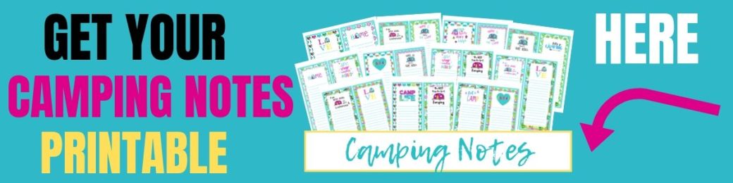 RV Camping Note Printables | Livin' Life With Lori