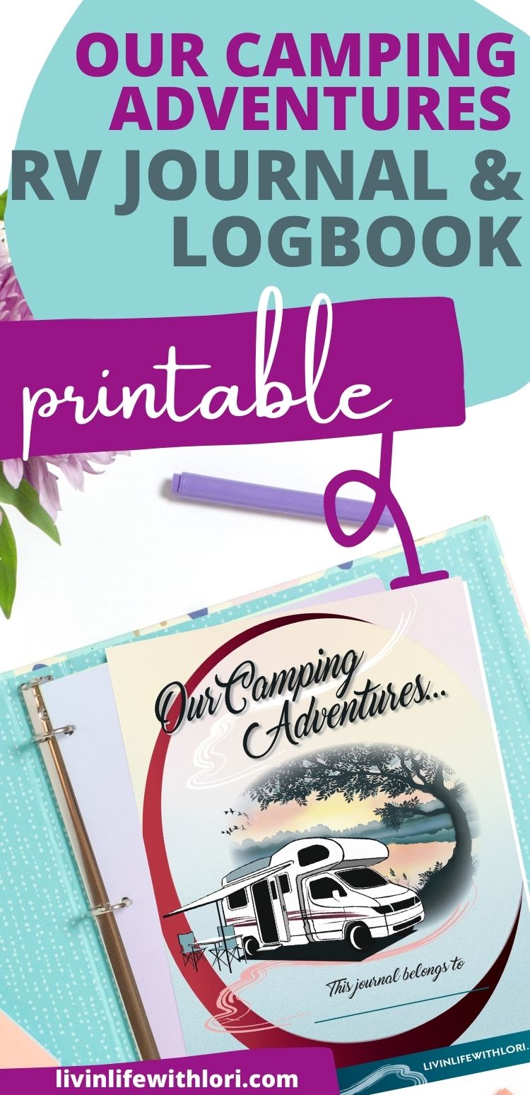 RV Camping Journal And RV Logbook | Livin' Life With Lori