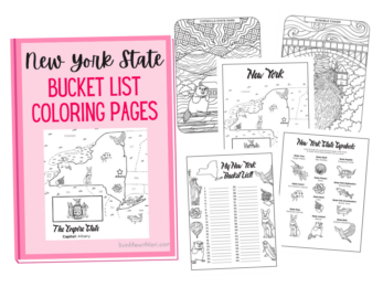 NY State Icons Coloring Pages | Livin' Life With Lori