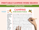 Printable Camping Word Search | Livin' Life With Lori